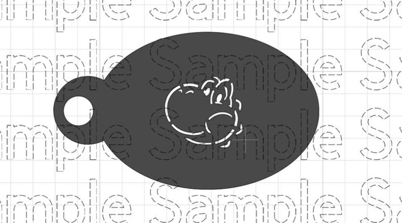 Super Mario Yoshi - Face Painting STENCIL - Etsy