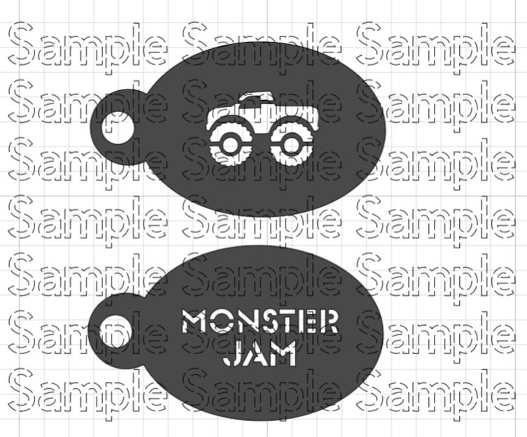 Monster Jam - Face Painting STENCIL - Etsy