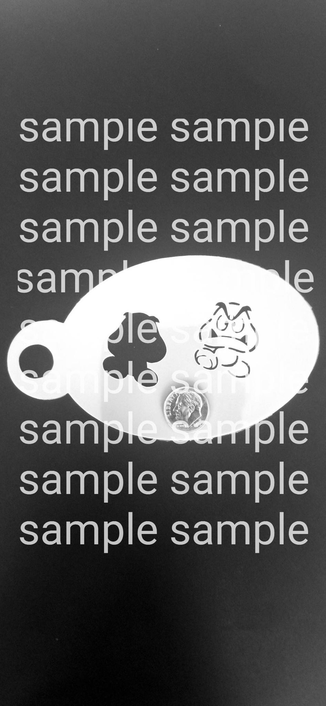 SUPER MARIO GOOMBA Stencil - Etsy