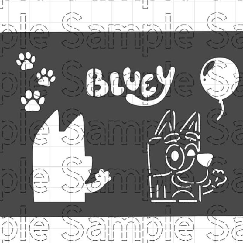 Bluey Stencil - Etsy
