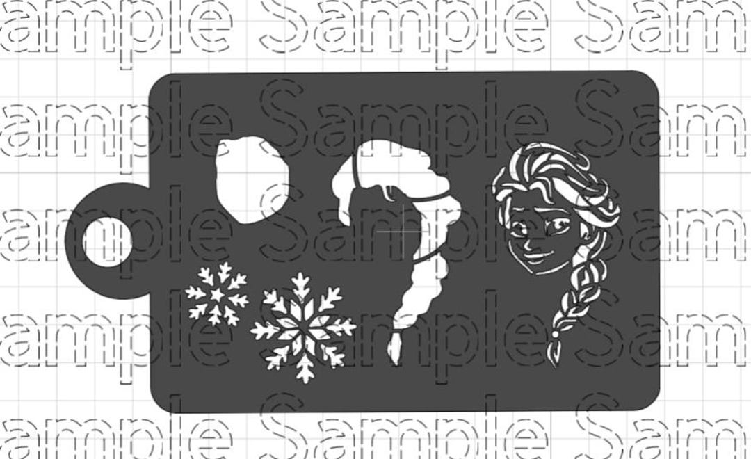 FROZEN QUEEN Combo - Face Painting STENCIL - Etsy