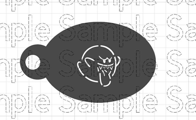 Super Mario Boo - Face Painting STENCIL - Etsy