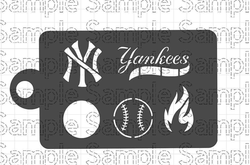 New York Yankee - Face Painting STENCIL - Etsy