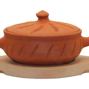 Traditionally Handmade & Wood Fired Terracotta Pan Set With Boxwood ...