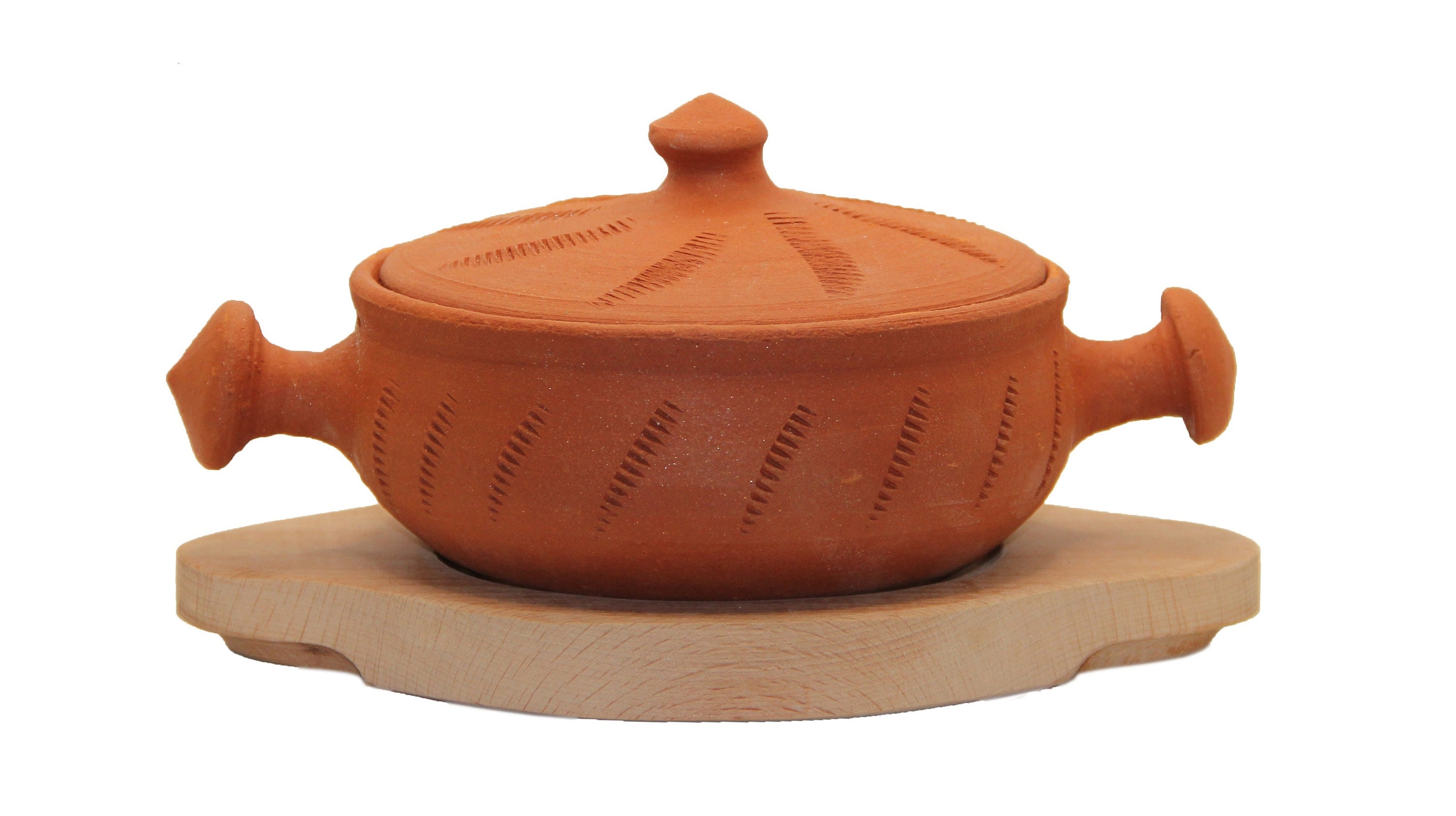 Traditionally Handmade & Wood Fired Terracotta Pan Set With | Etsy