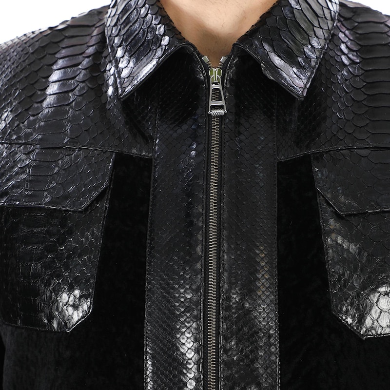 Snake Skin Biker Jackets Mens - Etsy