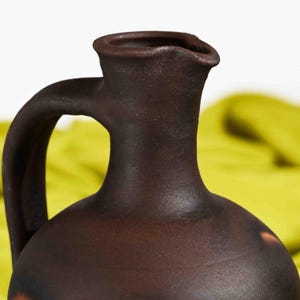 High Wind Flamed Dark Terracotta Water Pitcher: Beautifully Darkened ...