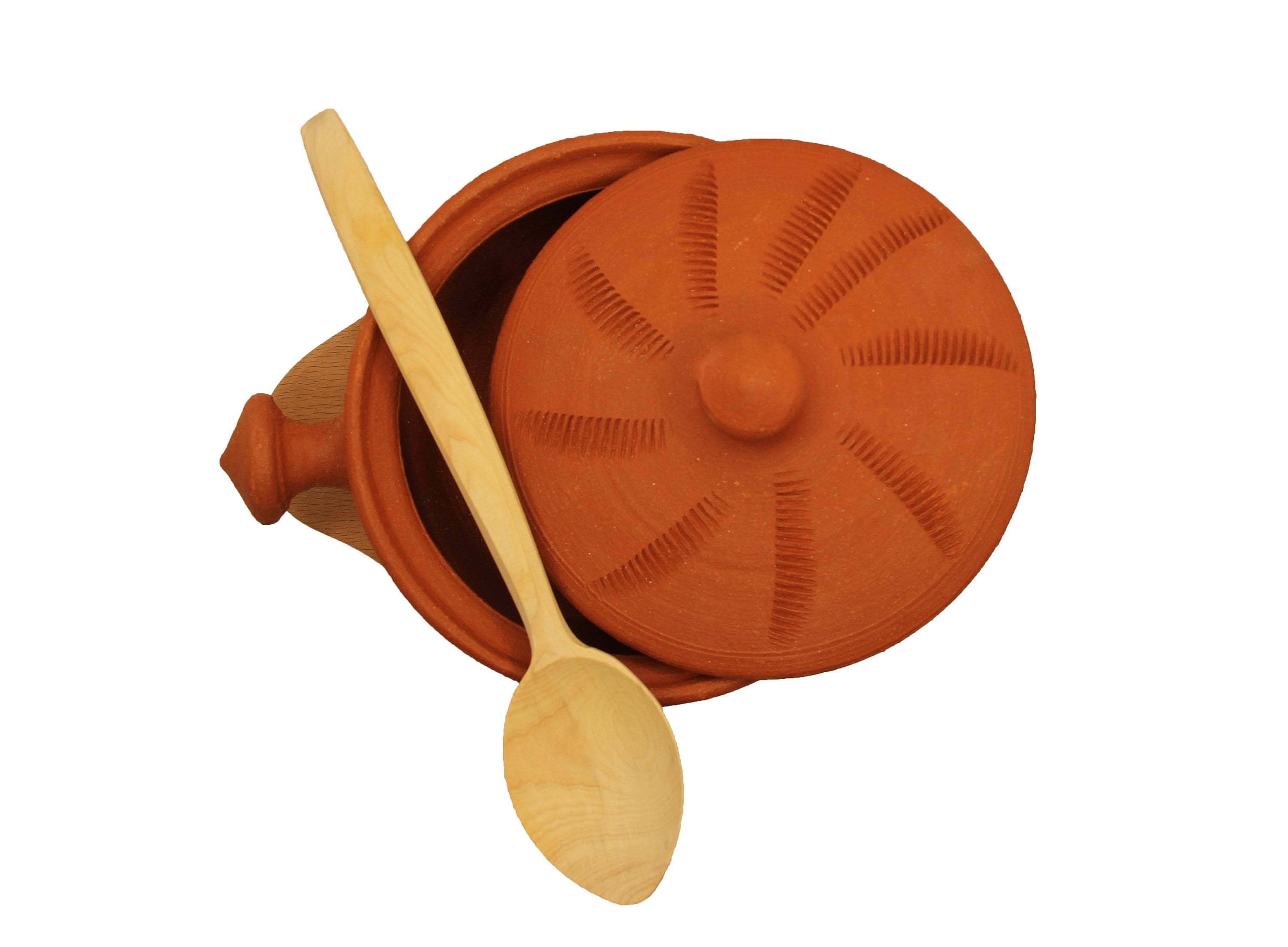 Traditionally Handmade & Wood Fired Terracotta Pan Set With Boxwood ...