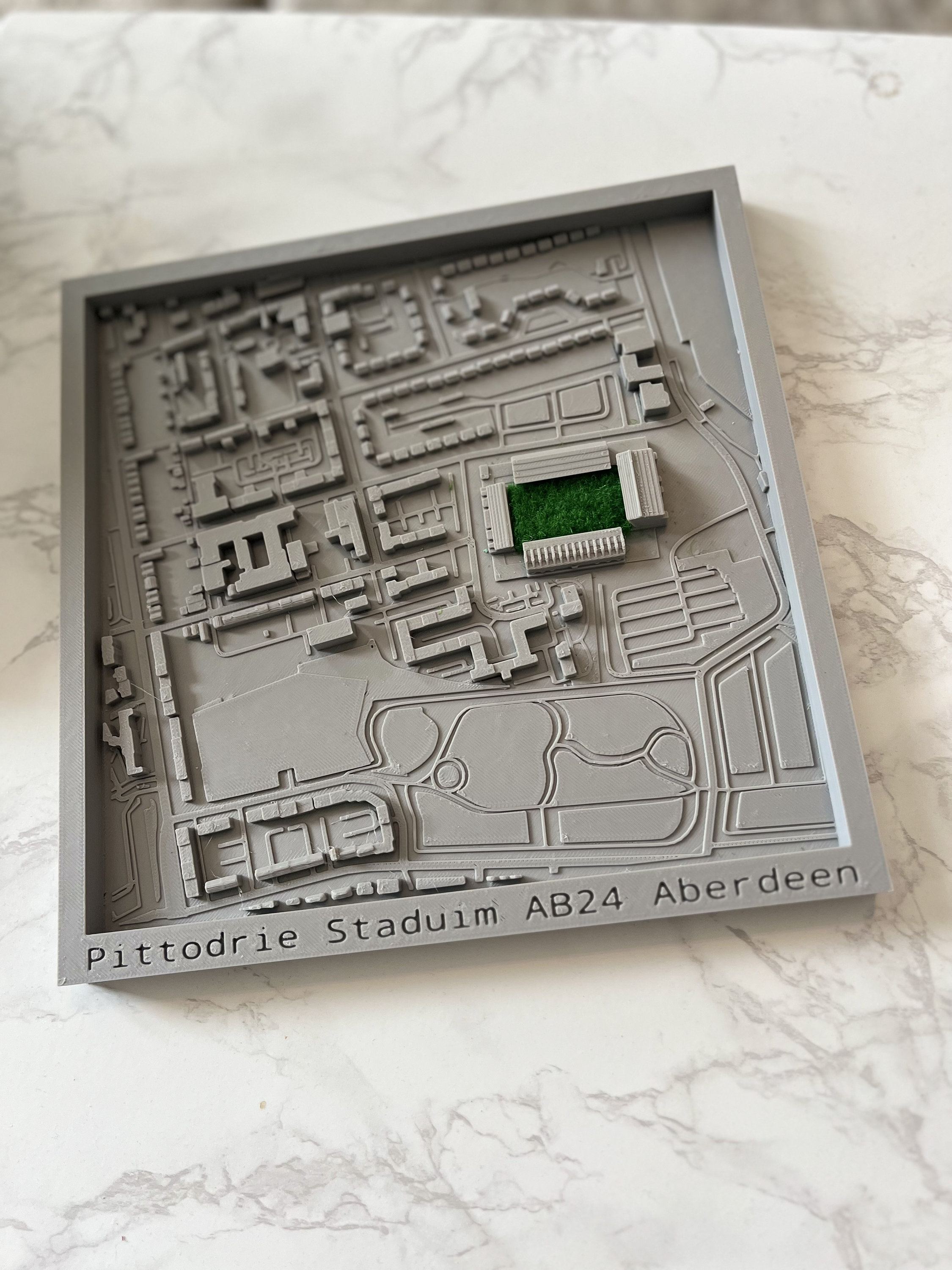 Aberdeen Football Stadium 3d Pittodrie AB24 Dons Fc Man Cave Gift - Etsy