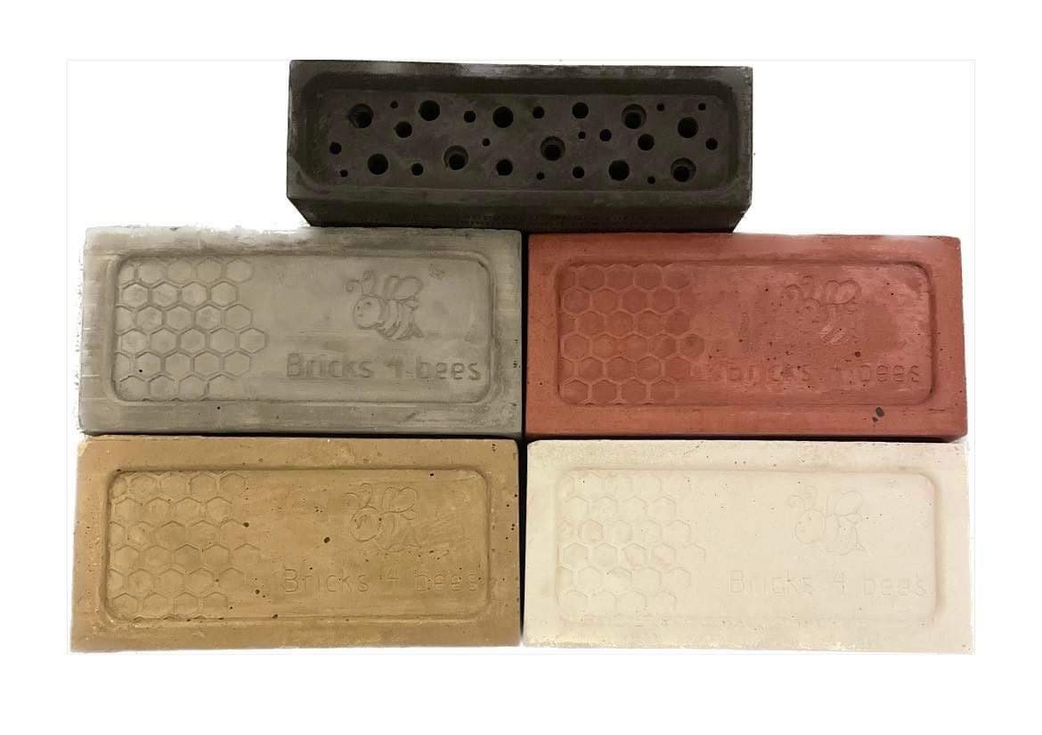 Bee Building Brick Eco Friendly Bee House Recycled Concrete for the Bee ...