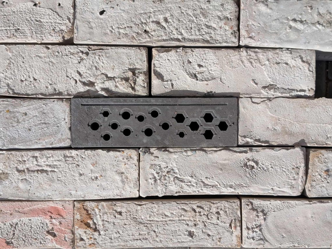 Bee Building Brick | Eco Friendly | Bee House Recycled Concrete for the ...