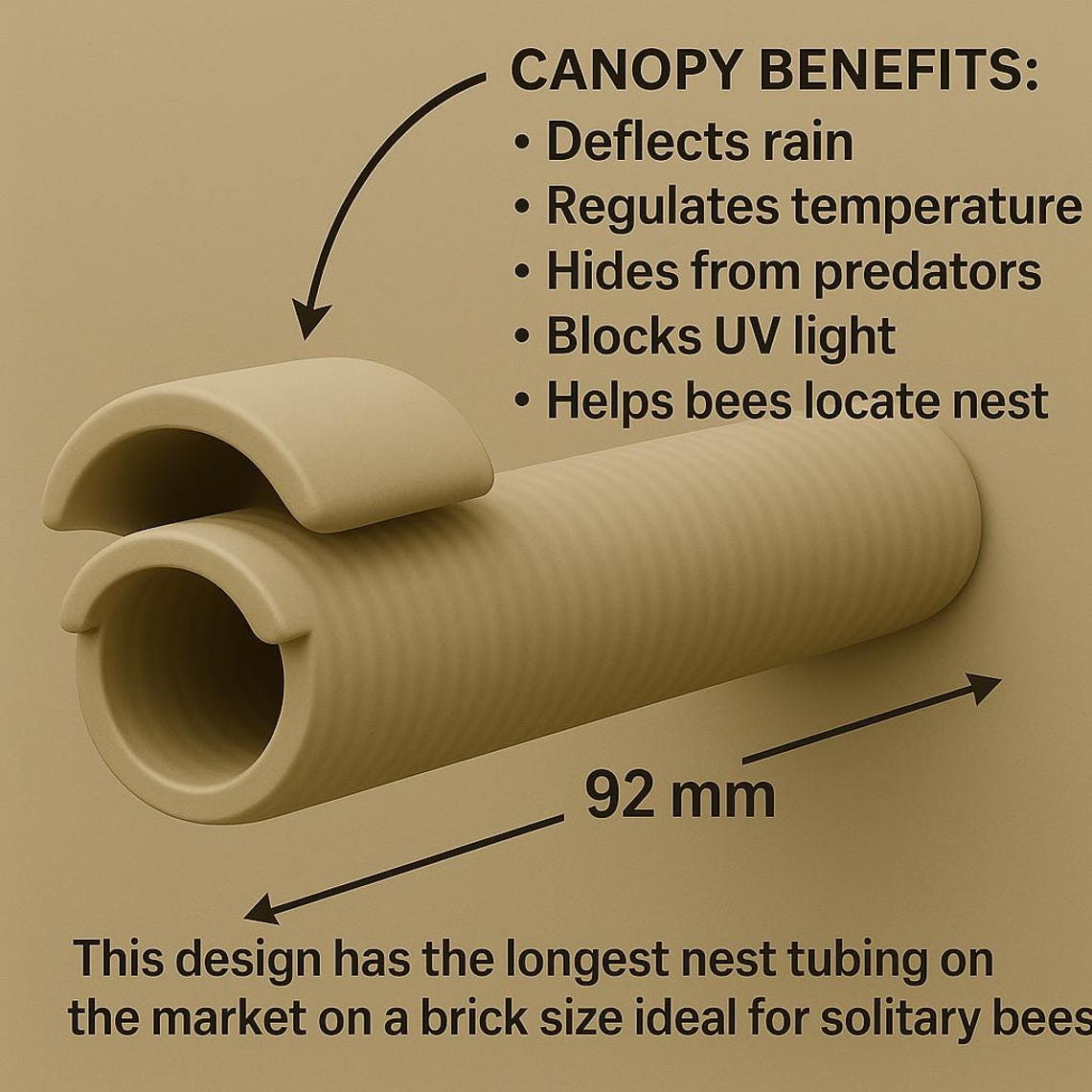 Bee Building Brick | Eco Friendly | Bee House Recycled Concrete for the ...