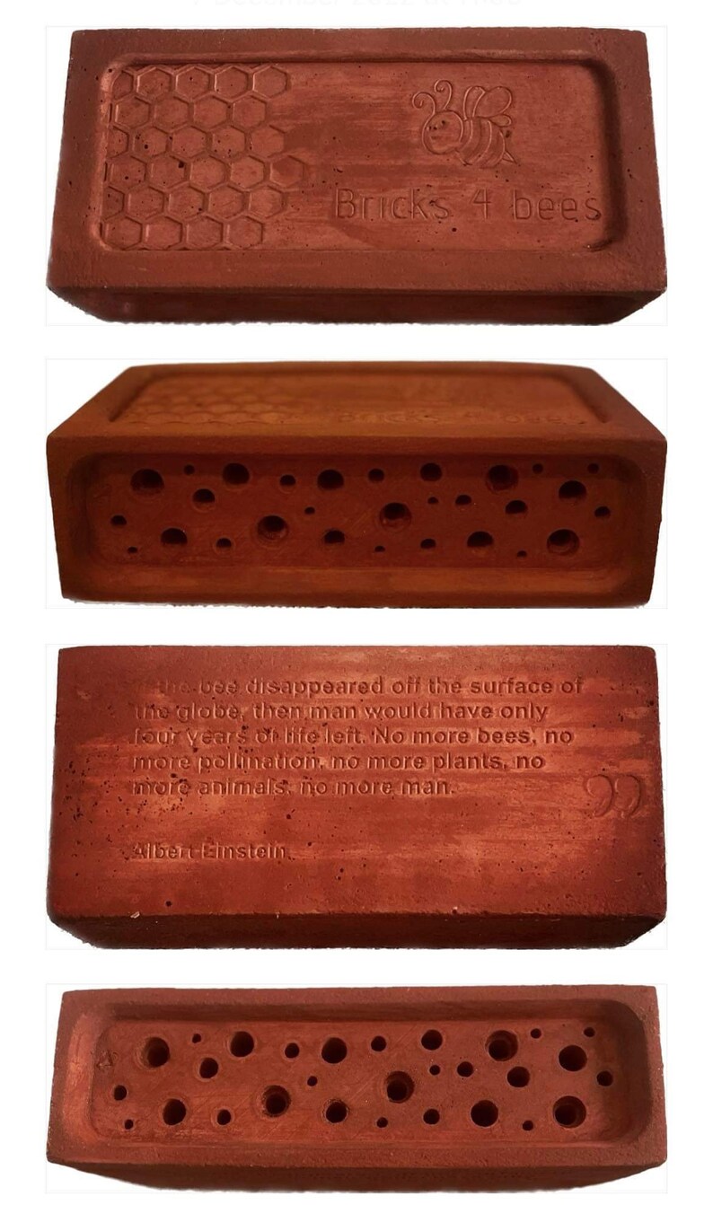 Bee Building Brick Eco Friendly Bee House Recycled Concrete for the Bee ...