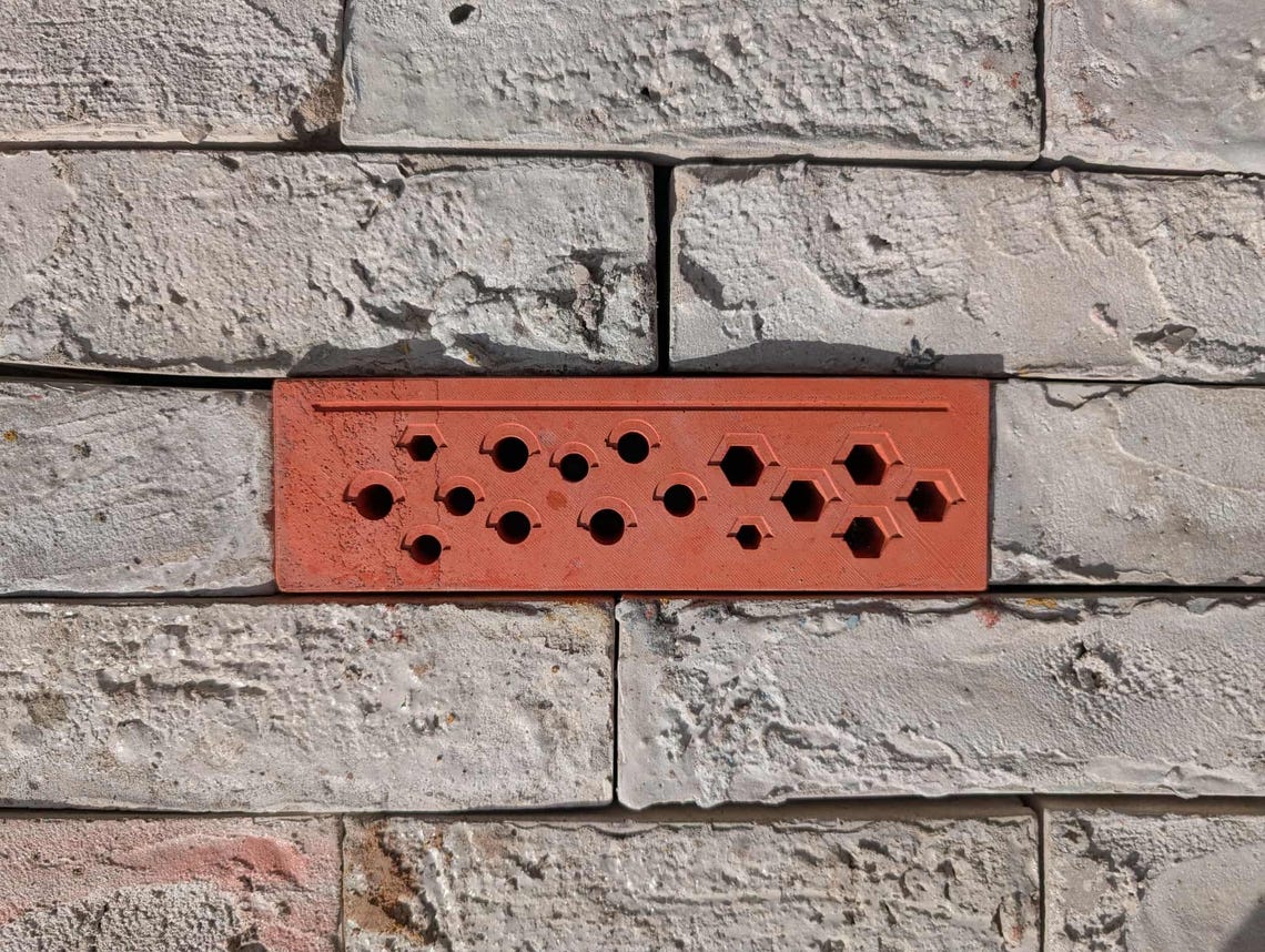 Bee Building Brick | Eco Friendly | Bee House Recycled Concrete for the ...
