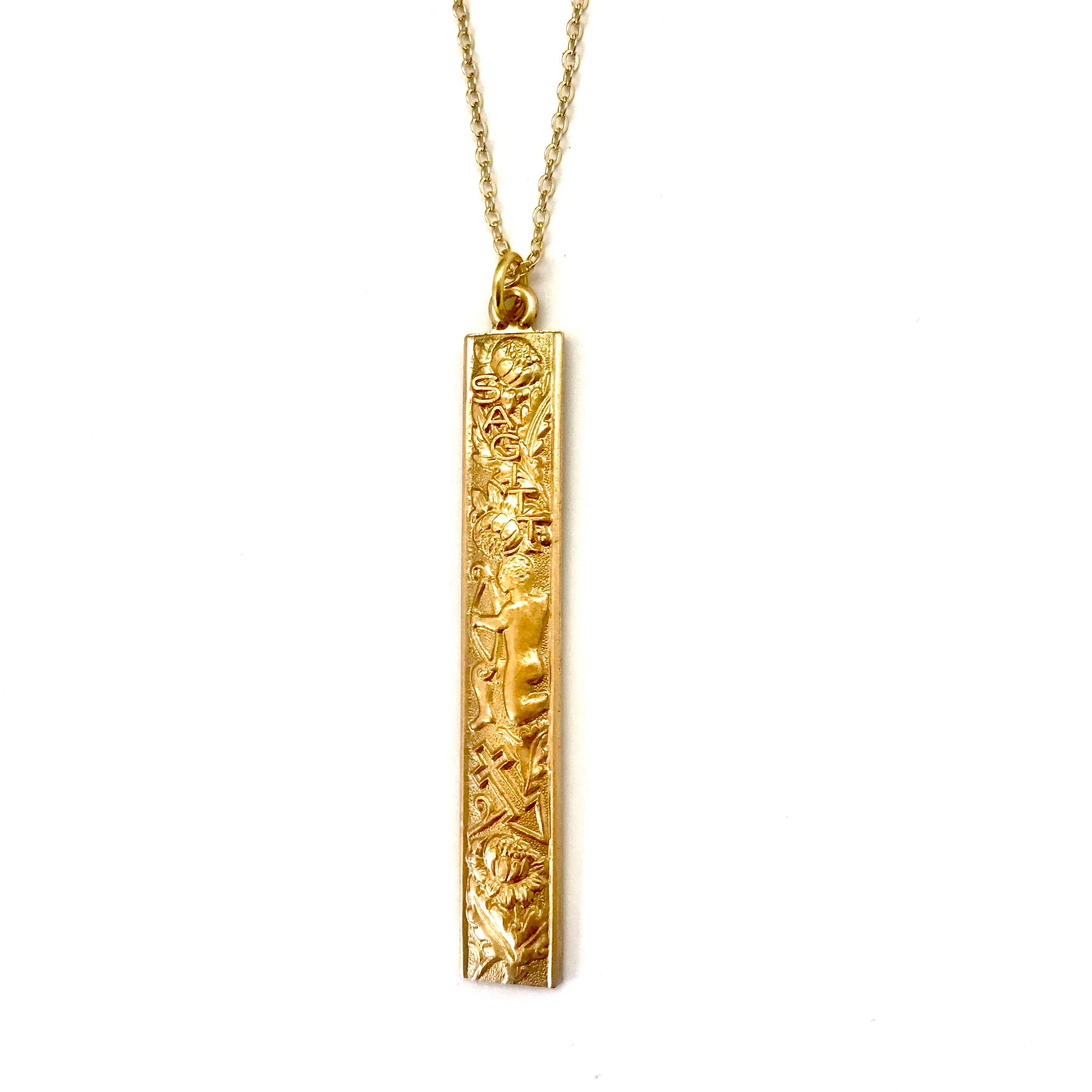 Super Unique Vertical Zodiac Charms Detailed Totem Pole Style - Etsy