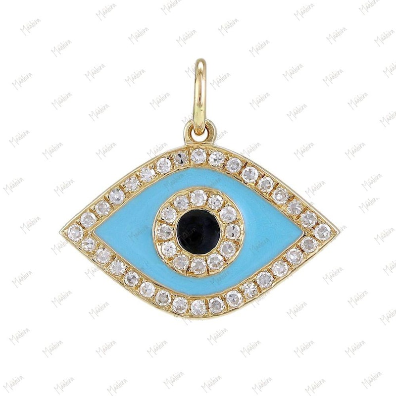 Diamond Blue Eye Bracelet - Etsy