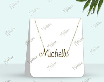 Michelle Name Necklace - Etsy