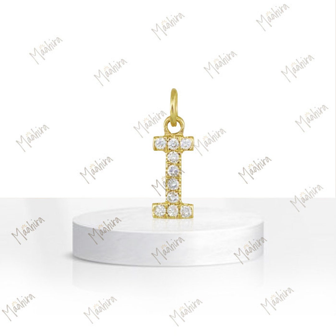 Diamond Letter I, Initial I, Custom Diamond Letters, Custom Name ...