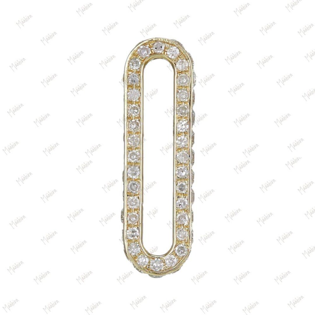 14k Yellow Gold Diamond Loose Chain Links 6x20mm, Loose Chain Link Gold ...