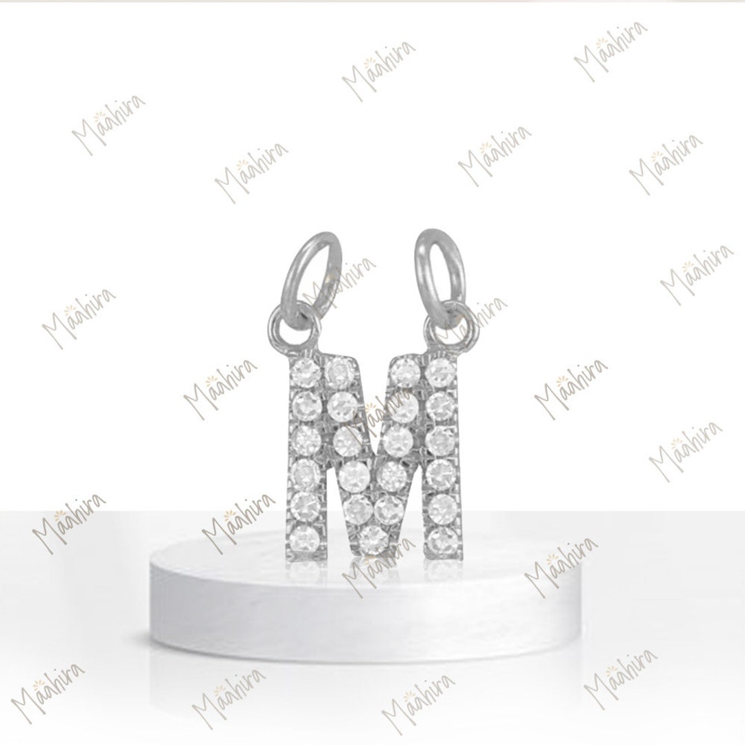 Diamond Letter M, Initial M, Custom Diamond Letters, Custom Name ...