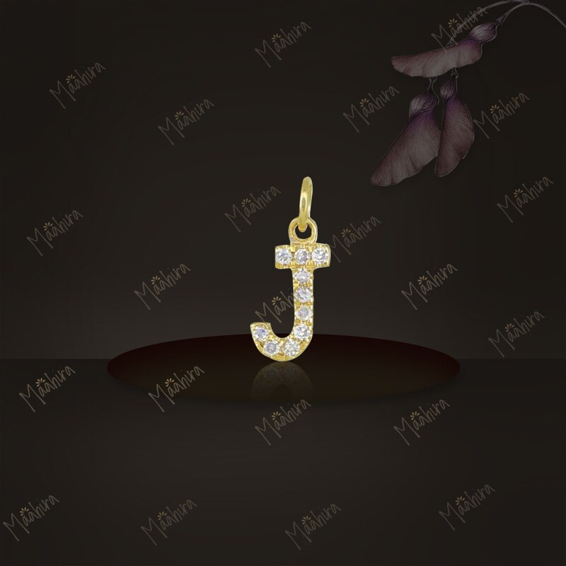 Gold Initial Charm - Etsy