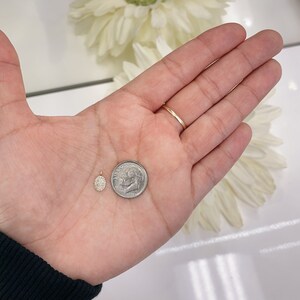 14k Yellow Gold Diamond Oval Disc Charm 5.5x80mm, Disc Pendant Charm ...