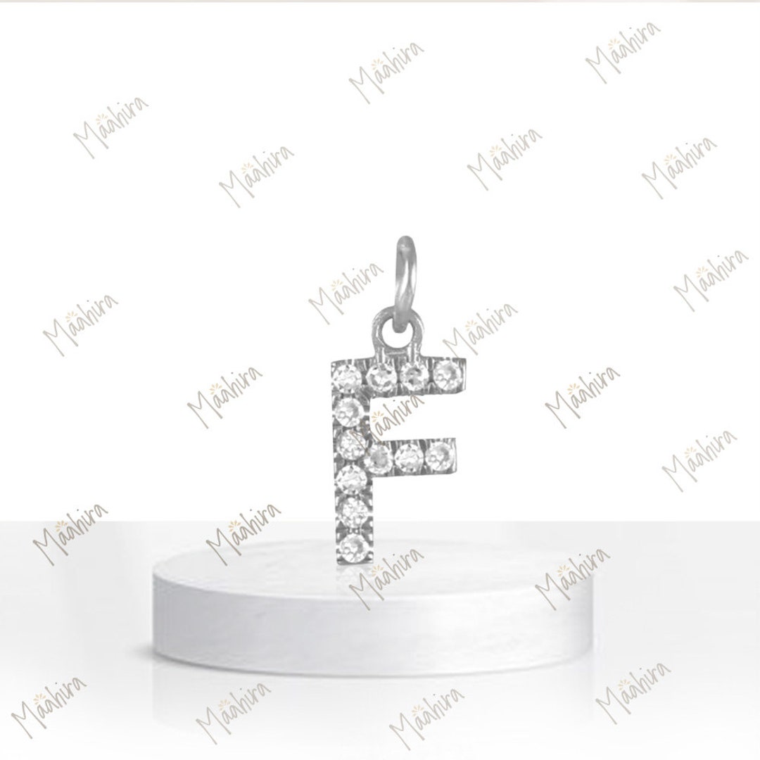 Diamond Letter F, Initial F, Custom Diamond Letters, Custom Name ...