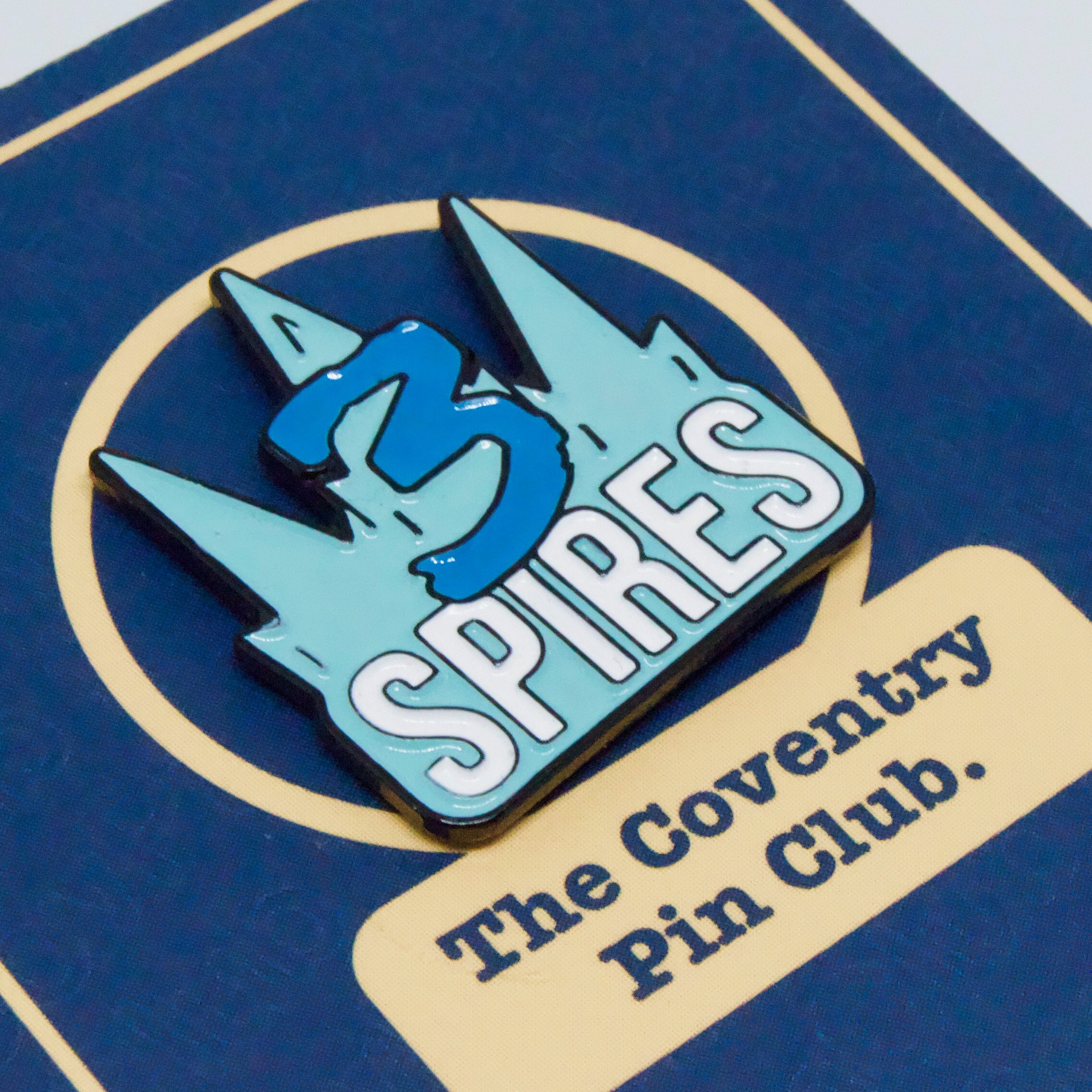 Three Spires Coventry Pin Badge - Etsy UK