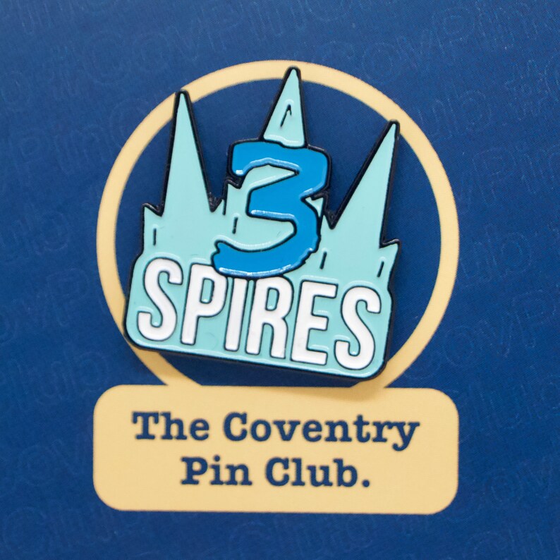 Three Spires Coventry Pin Badge - Etsy