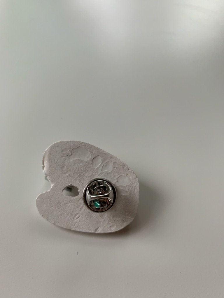 Artist's Palette Polymer Clay Pin - Etsy
