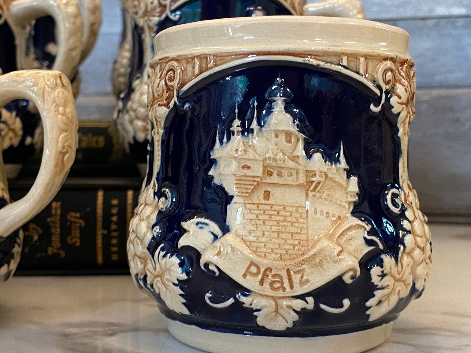 Set of Vintage German Mugs | Six Mugs Featuring German Castles and ...