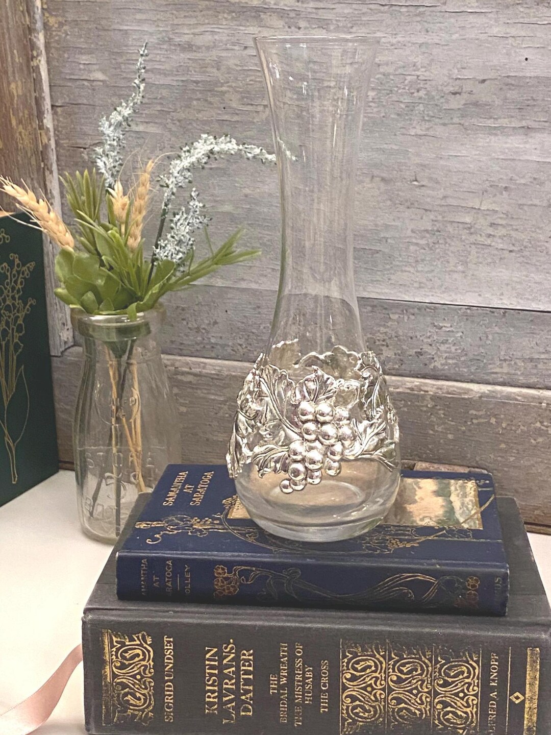 Vintage Arthur Court Grape Bud Vase, Cast Aluminum Floral Decor - Etsy