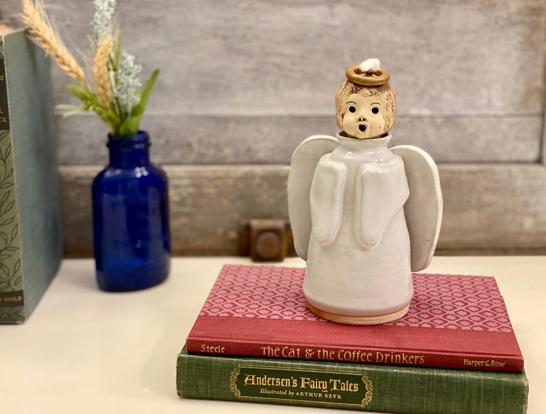 Vintage Oil Burning Pottery Angel by Rita Ward From Pottery House at ...