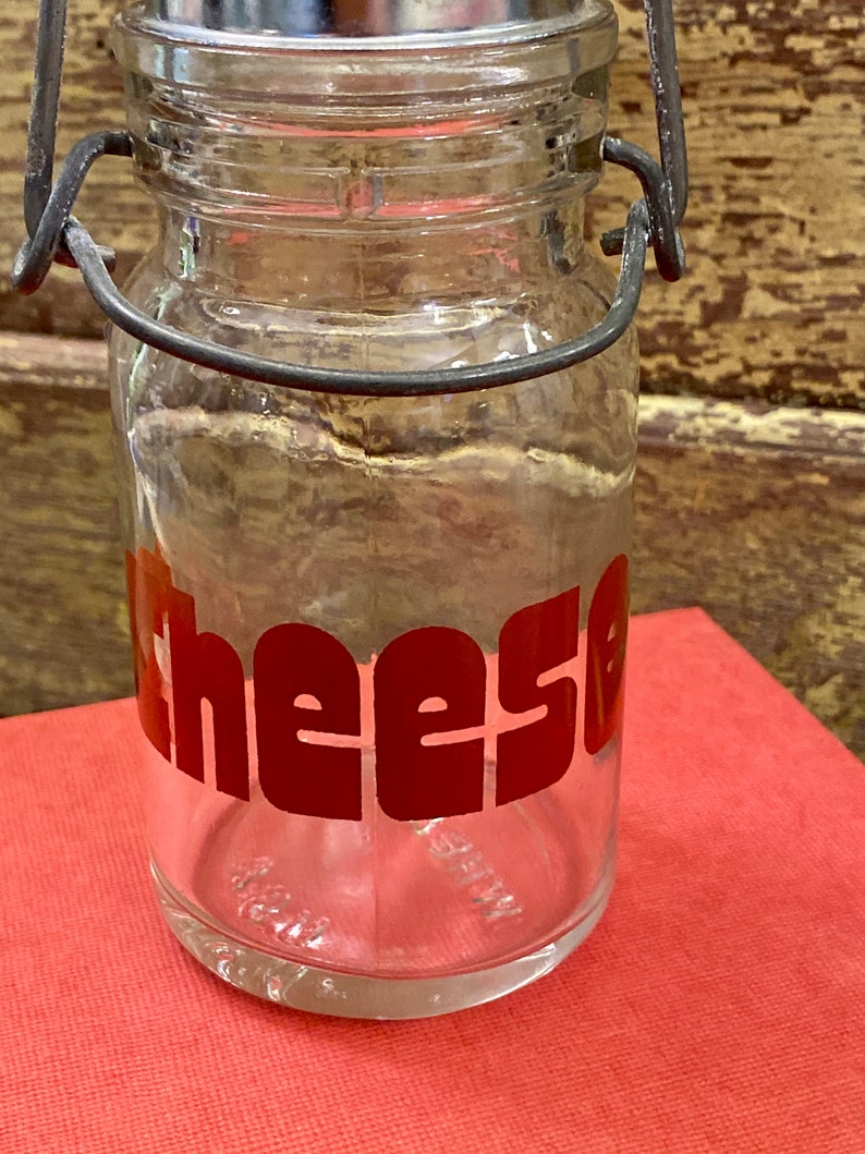 Vintage Glass Cheese Shaker Retro Parmesan Cheese Jar Cool Etsy