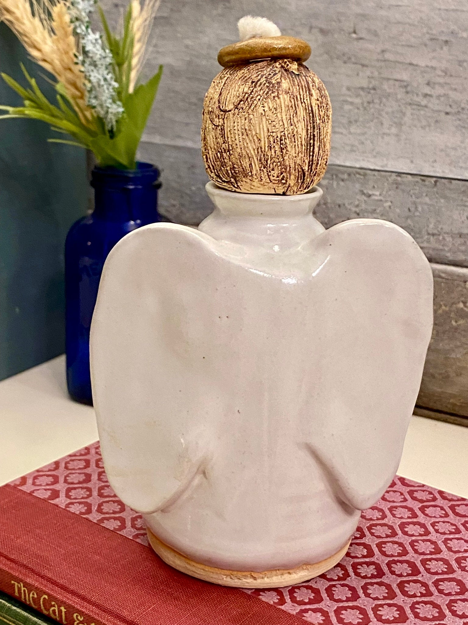 Vintage Oil Burning Pottery Angel by Rita Ward From Pottery House at ...