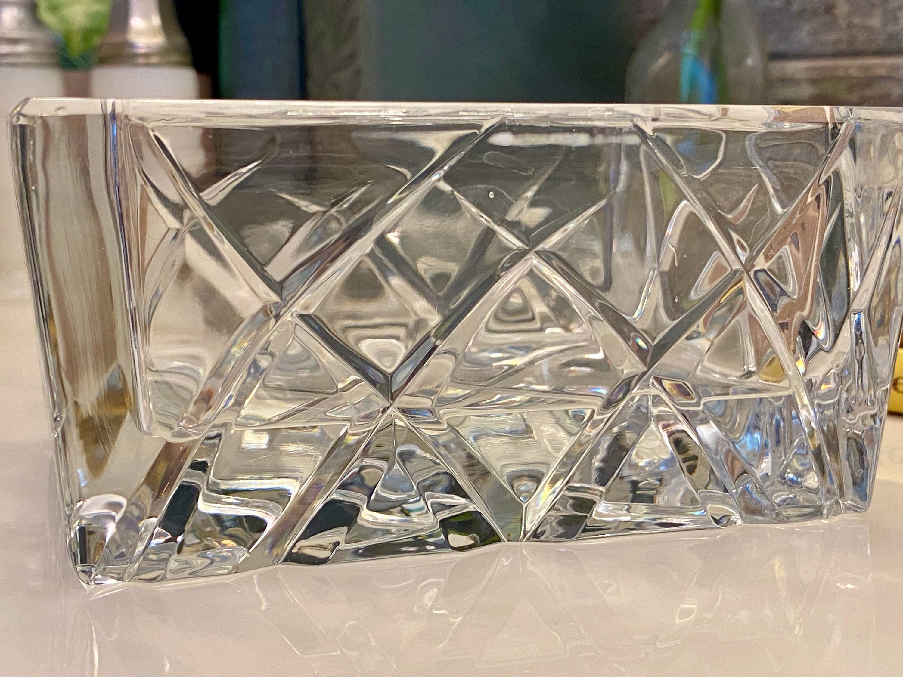 Vintage Lead Crystal Cigarette Box Ashtray Heavy Lidded - Etsy