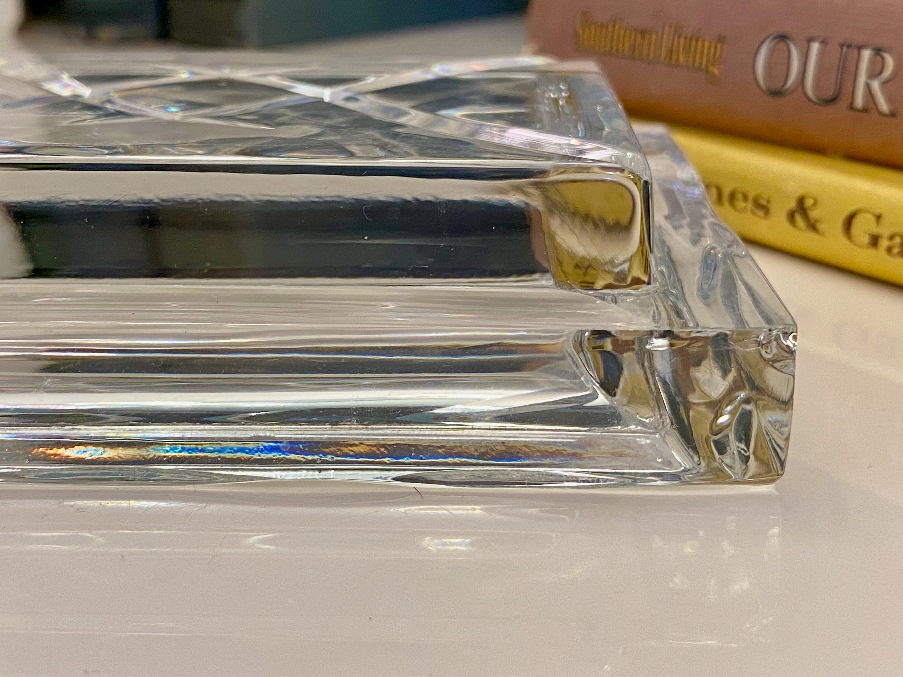 Vintage Lead Crystal Cigarette Box Ashtray Heavy Lidded - Etsy