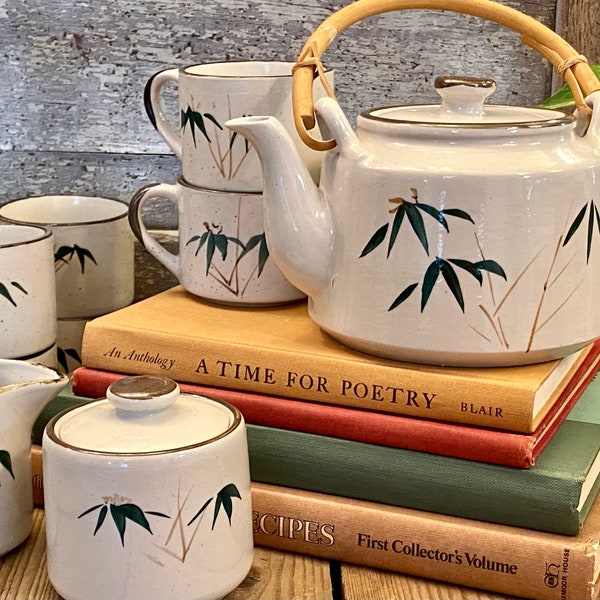 Stoneware Tea Set - Etsy