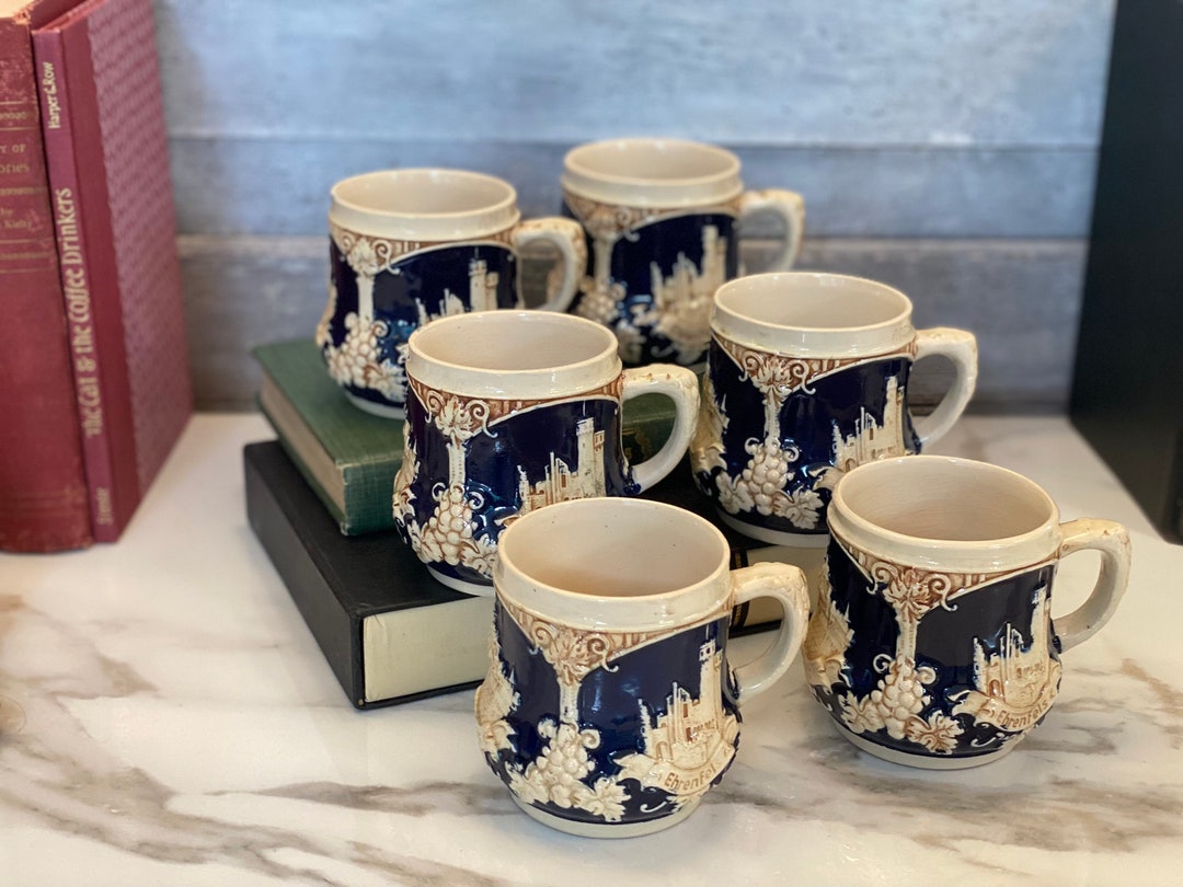 Set of Vintage German Mugs | Six Mugs Featuring German Castles and ...