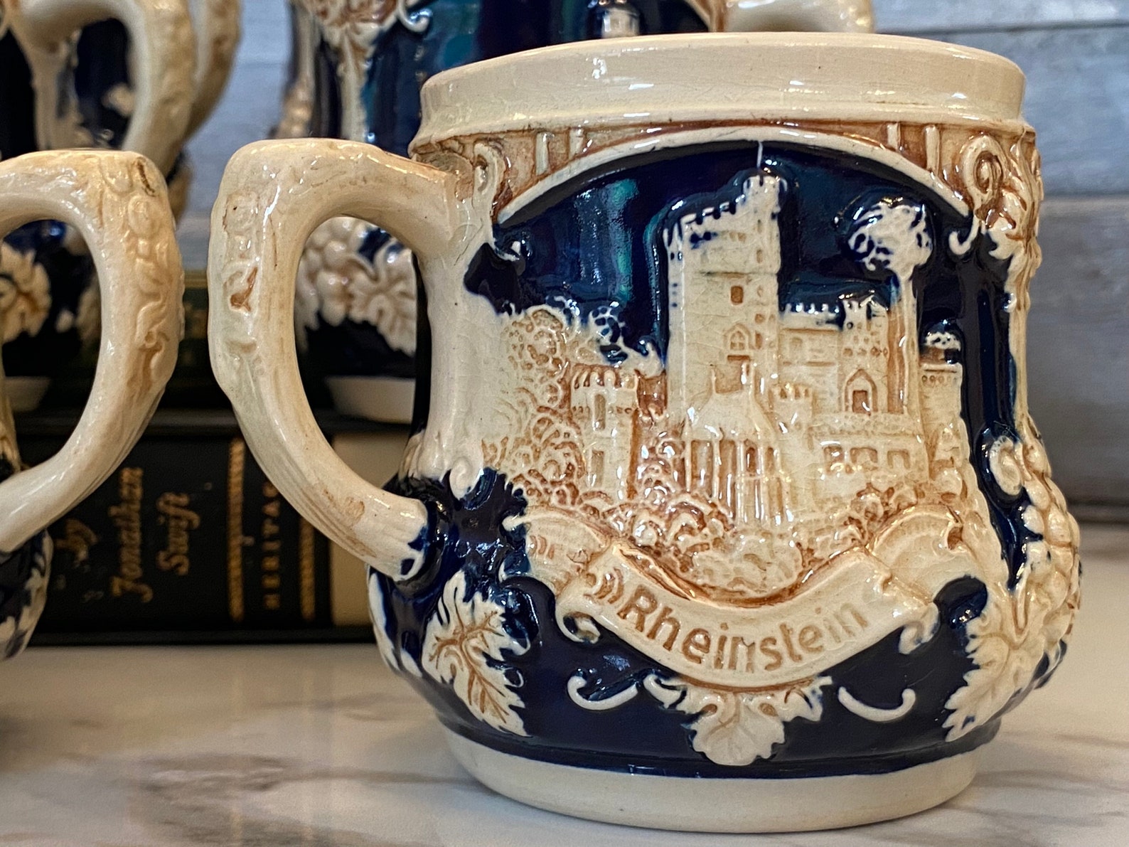 Set of Vintage German Mugs | Six Mugs Featuring German Castles and ...