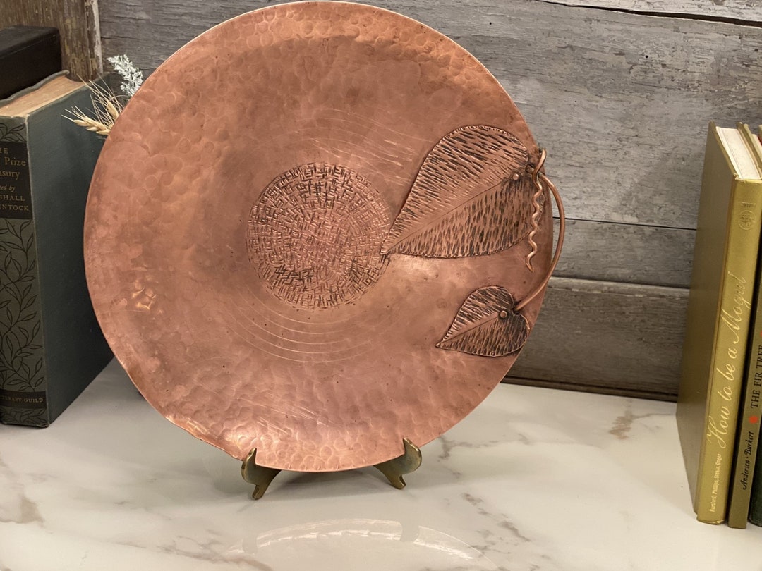 Original Mid Century Modern Francisco Rebajes Signed Large Copper ...