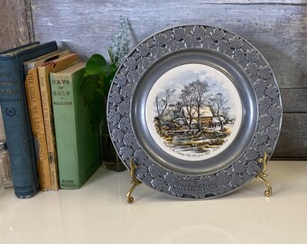 Carson Pewter Plate - Etsy