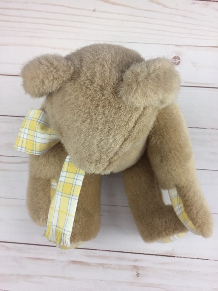 Vintage Laura Ashley Stuffed Teddy Bear Jointed Plush Gingham Mother ...