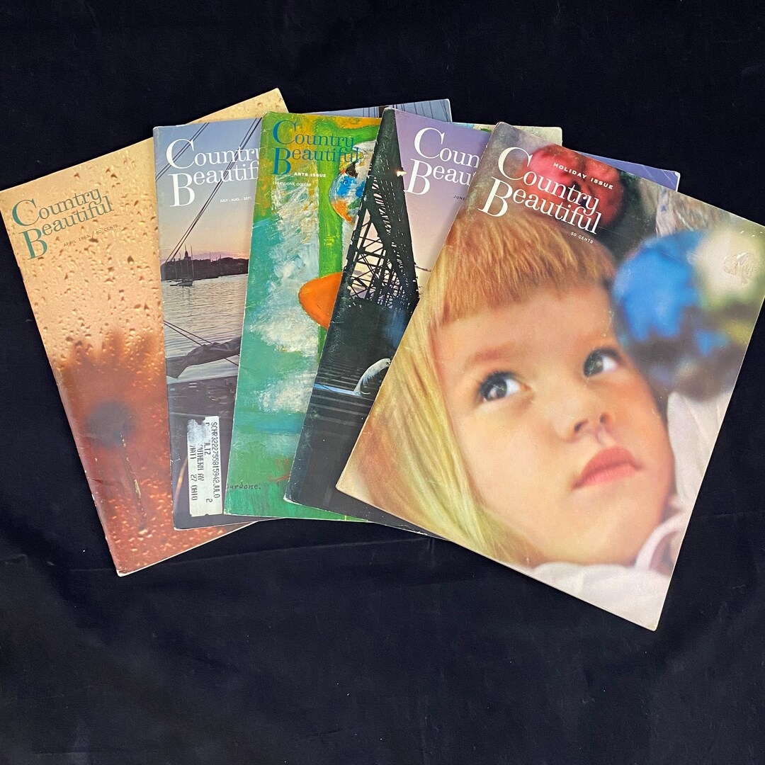 Lot of 5 Vintage Country Beautiful Magazines Early 60s - Etsy