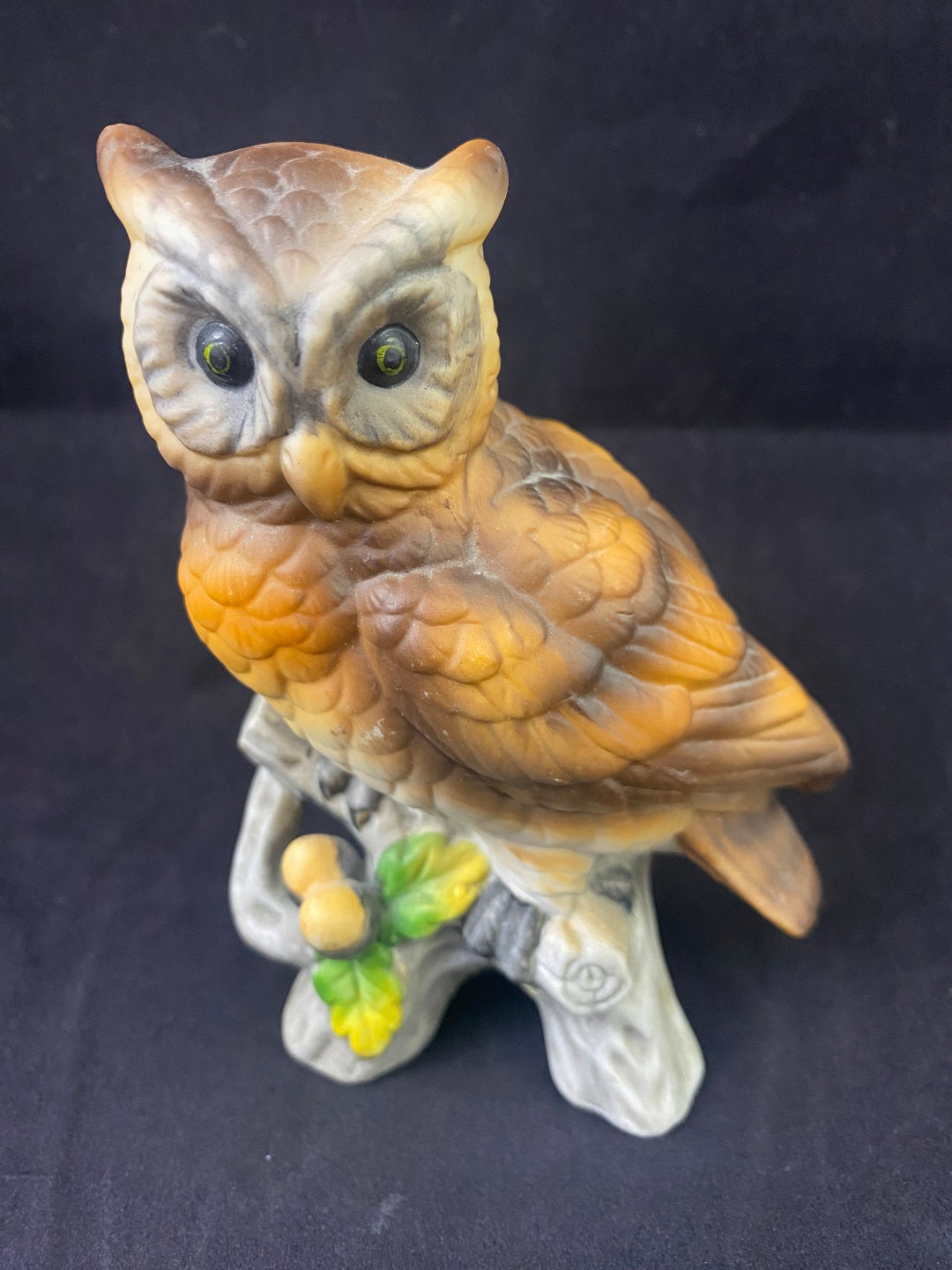 Vintage MCM Ceramic Owl Figurine - Etsy