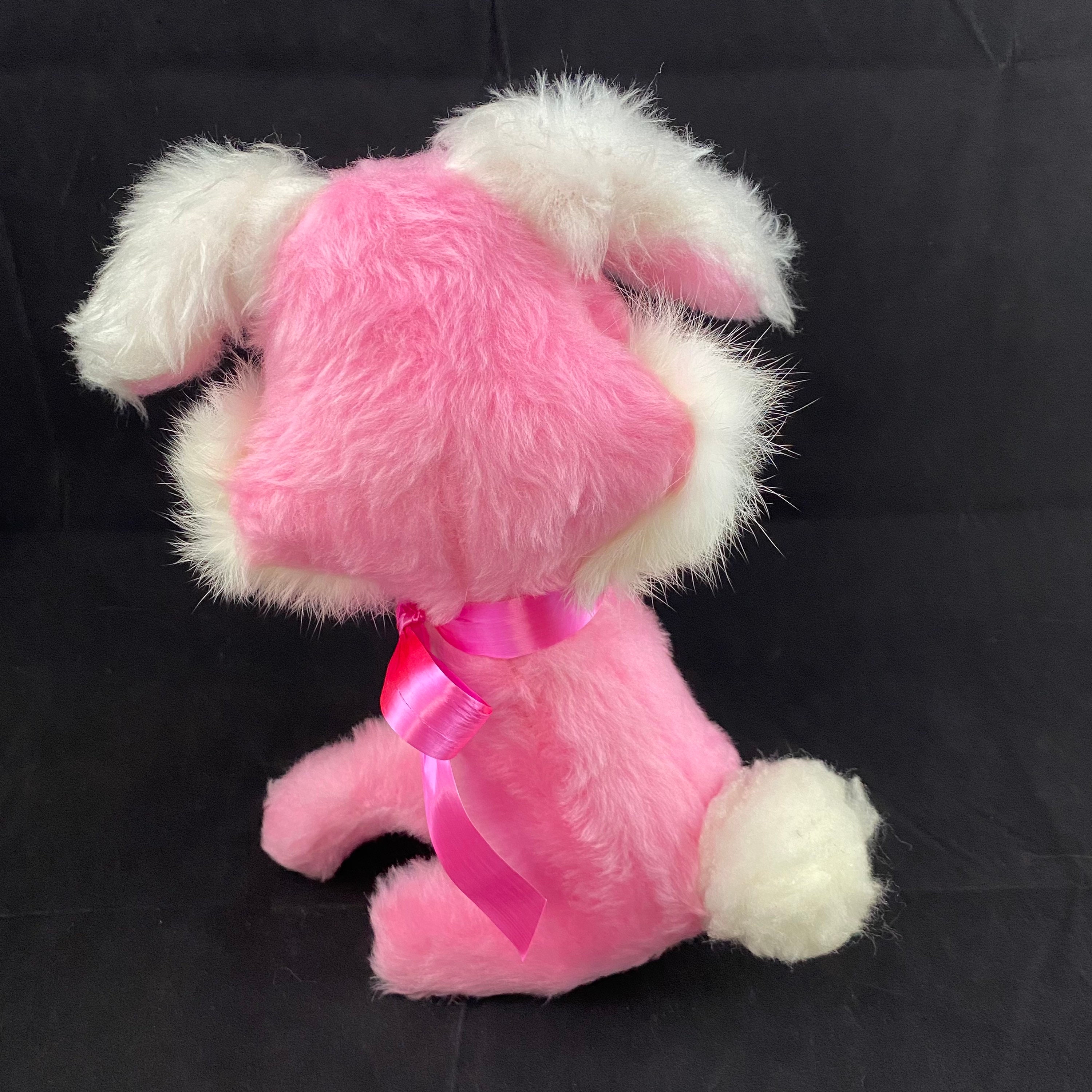 Vintage 11 Pink Plush Sturdy Stuffed Animal Pink Bunny Rabbit | Etsy