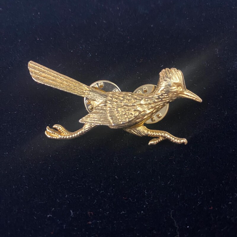 Gold Roadrunner Pin - Etsy