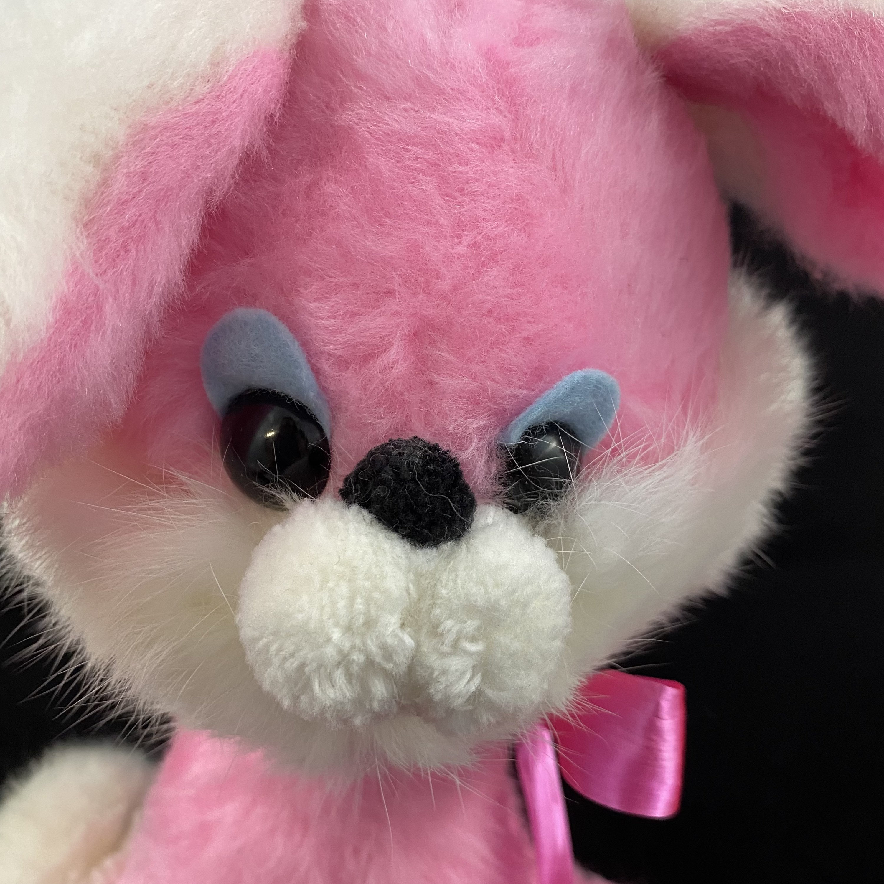 Vintage 11 Pink Plush Sturdy Stuffed Animal Pink Bunny Rabbit | Etsy