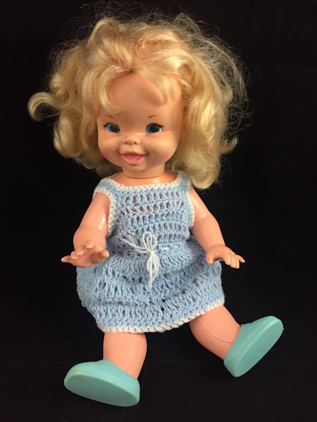 Vintage 1972 Mattel CATHY QUICK CURL Doll Blonde Original Shoes ...