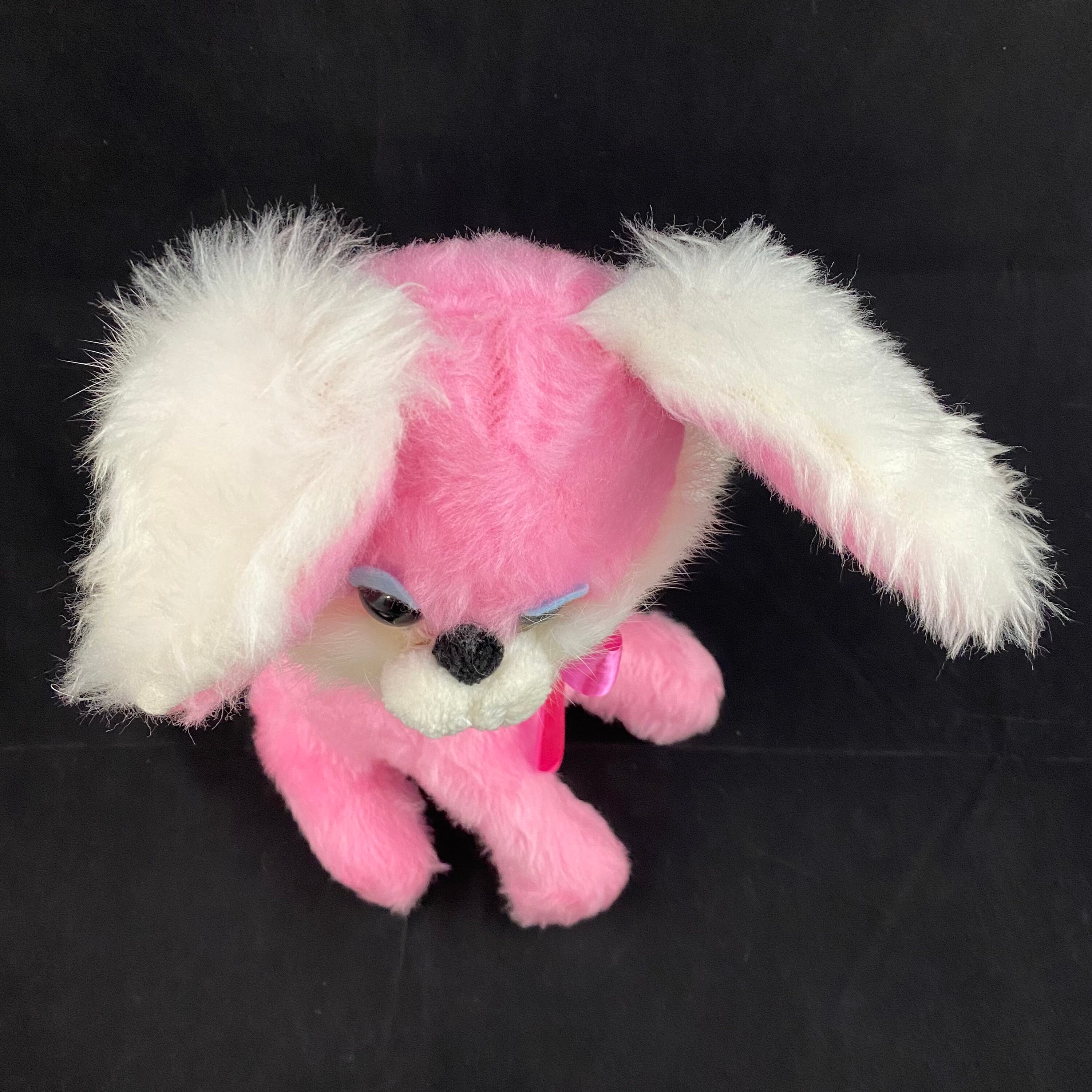 Vintage 11 Pink Plush Sturdy Stuffed Animal Pink Bunny Rabbit | Etsy